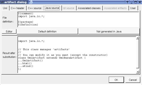 When You Push The Button Default Declaration The Form Specified Through The Generationsettings