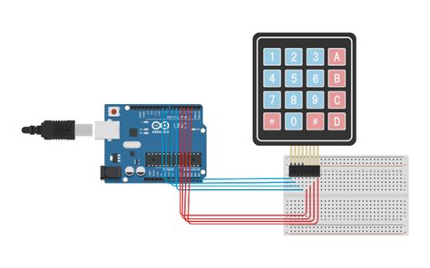 Circuit Design Keypad Tinkercad