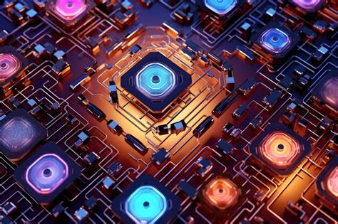 Premium Ai Image Futuristic Ai Concept Digital Circuitry Background