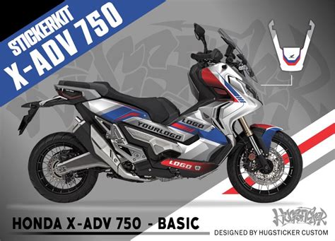 Honda X Adv 750 2017 2020 Basic Decals Sticker Kit High Quality Bike