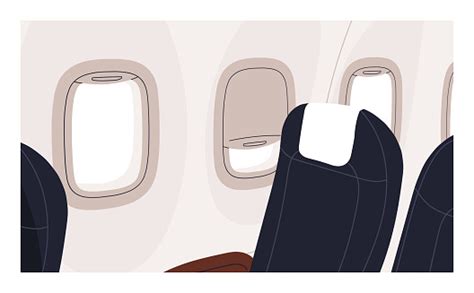 비행기 객실 창문 전망 여객기로 휴가 여행시 하늘 풍경 비행 중 비행기 객실 여행 풍경 좌석이있는 비행기 인테리어 개인 비행기에 대한 스톡 벡터 아트 및 기타 이미지