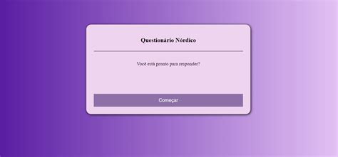Github Isabelcampossilveiraquestionario N Rdico Um Quiz Feito Com Js Html E Css
