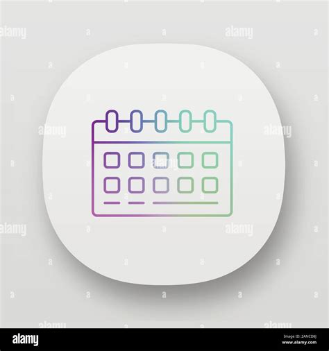 Desk Planner Wall Calendar App Icon Uiux User Interface Web Or