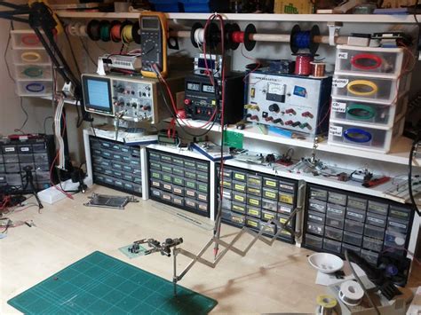 electronic workbench organization ideas