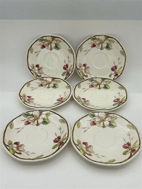 Vintage 12 Piece Villeroy And Boch Seit 1748 Portobello Pink And White