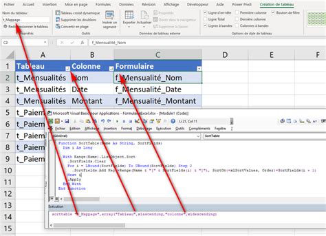 Xl 365 Tri De Colonne Dans Des Tableaux Structurés Macros Et Vba Excel