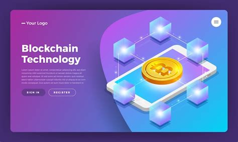 Premium Vector Flat Design Concept Blockchain And Cryptocurrency Technology