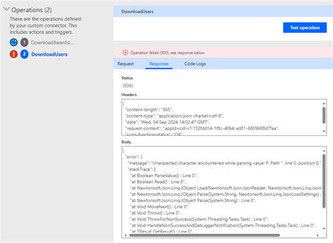 Power Automate Custom Connector Help — Brightspace