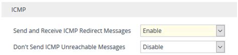 Configuring ICMP Message Handling