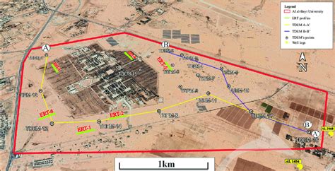 Location Map Of Geophysical Measurement Ert Tdem And Tdem Cross