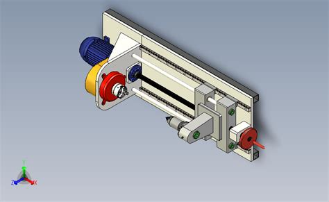 简易车床 Step 模型图纸下载 懒石网