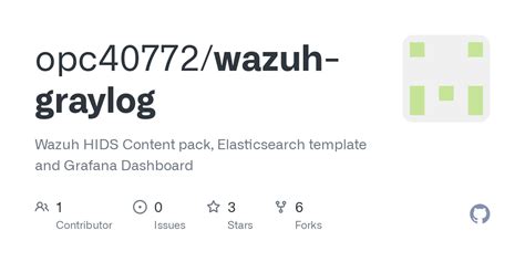 github opc40772 wazuh graylog wazuh hids content pack elasticsearch template and grafana