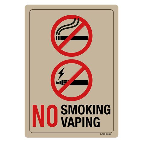 No Smoking Vaping Bar Sign