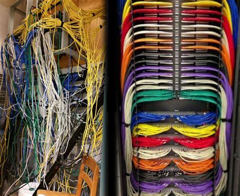 Bad Vs Good Cable Management In A Server Room R Beamazed