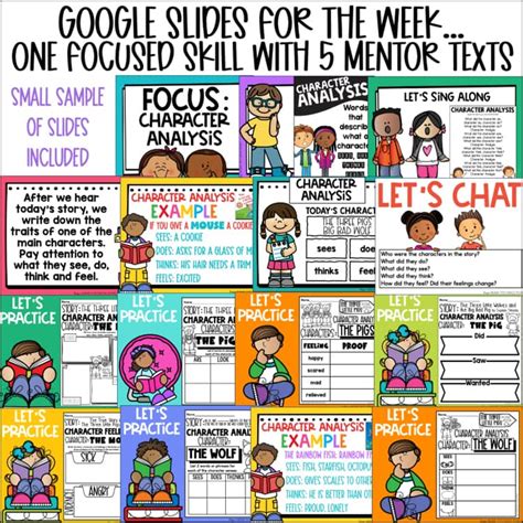 Character Analysis Read Aloud Book Activities Reading Comprehension Lessons