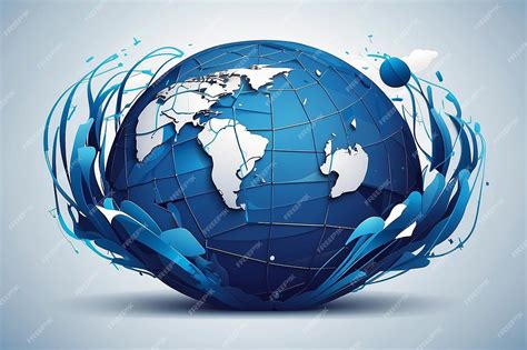 Premium Photo Abstract Network Vector Concept With World Globe Internet And Global Connection