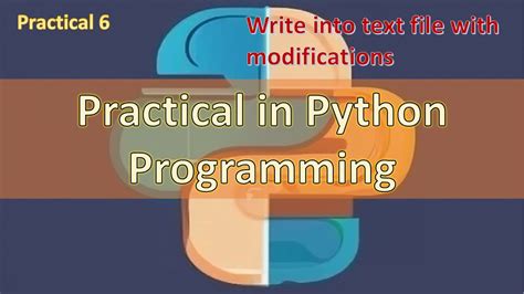 6 Python Program To Write Into Text File With Modifications Youtube