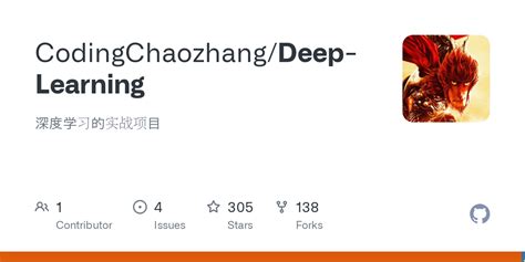 GitHub CodingChaozhang Deep Learning 深度学习的实战项目
