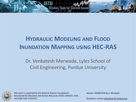 Ppt Hydraulic Modeling And Flood Inundation Mapping Using Hec Ras