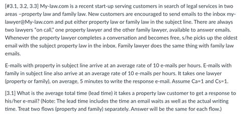 Solved 1 What Is The Average Total Time Lead Time It Chegg Com