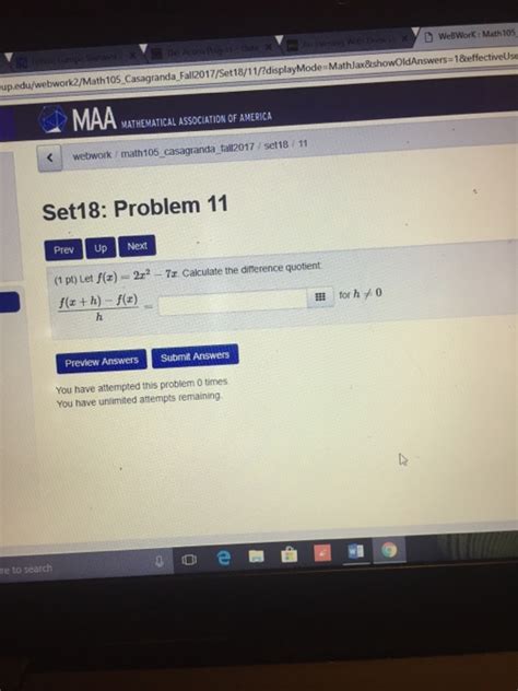 Solved Webwork Math 105 Webwork2math 105 Casagranda