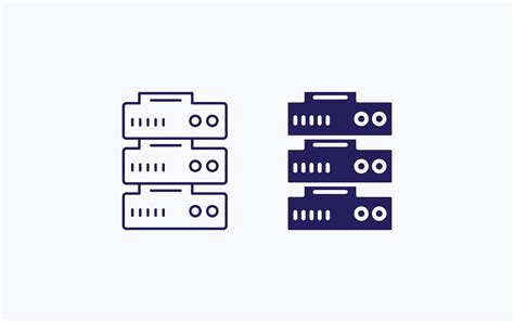 Server Database Vector Illustration Icon Vector Art At Vecteezy