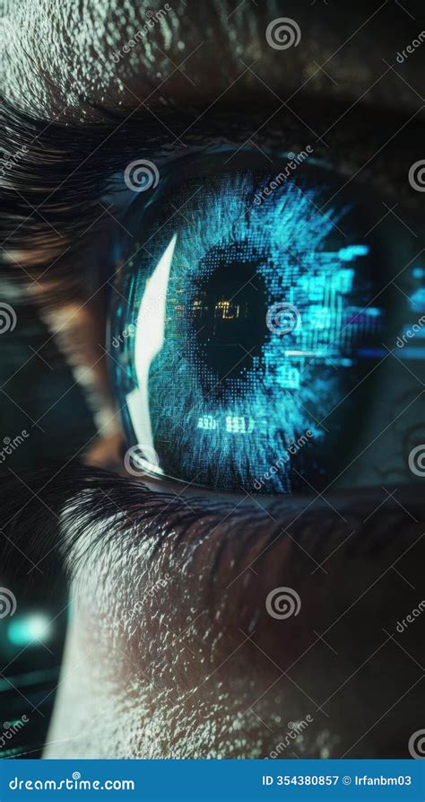 Digital Eye A Glimpse Into The Future Of Technology Stock Image