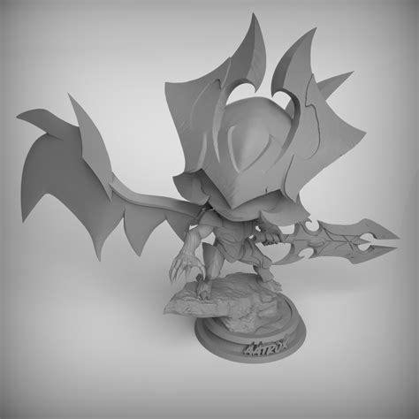 Stl File Aatrox Chibi Tft League Of Legends 🗿・template To Download And 3d Print・cults