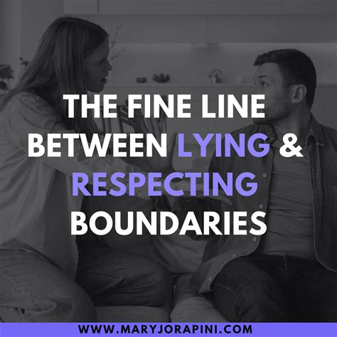 the fine line between lying and respecting boundaries