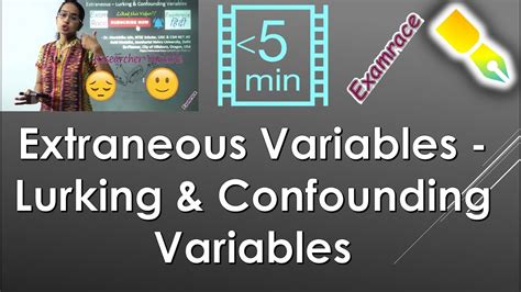 extraneous variables lurking and confounding variables research youtube