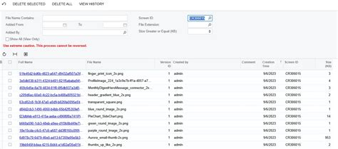 How To Identify Files In The Uploadfilesuploadfilerevision Tables That Are Core Acumatica Files