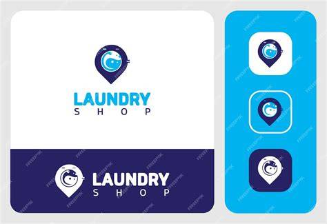 Premium Vector Laundry Shop Logo