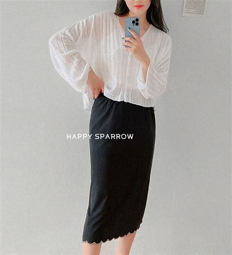 시원한 소재 여름 땡볕 차단 가디건 납작 굵은 골지 걸치기 카키색 갈색 여름가디건