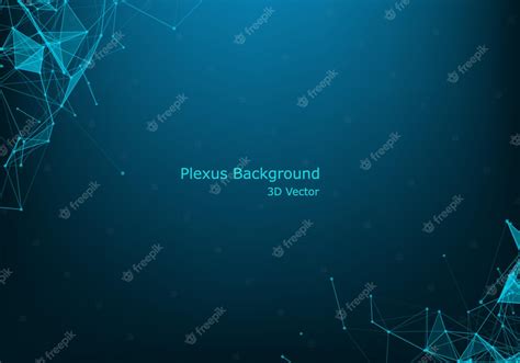 Premium Vector Network Connection Dots And Lines Technology