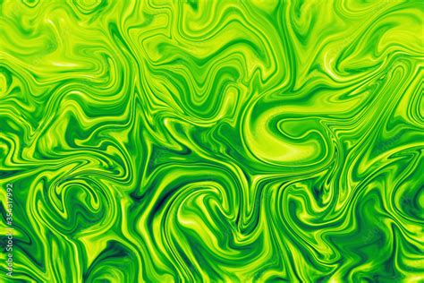 Green Slime Fluid Abstract Background Swamp Texture Stock