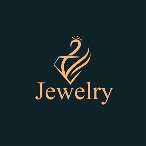 Logo Pour Une Bijouterie Appelée Bijoux Vecteur Premium