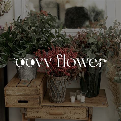 꽃집 Oovv Flower 로고 디자인 포트폴리오 크몽