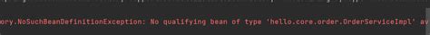nosuchbeandefinitionexception no qualifying bean of type