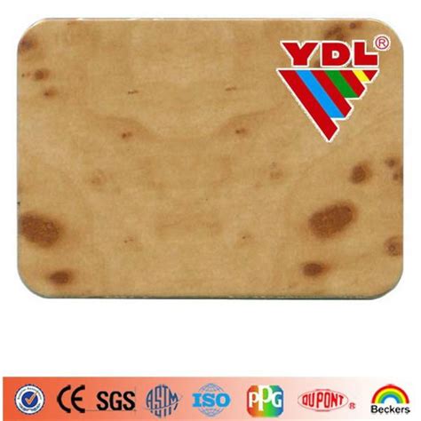 2mm 3mm 4mm 5mm 6mm Pe And Pvdf Roller Coated Wood Texture Acp For