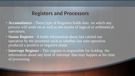 Registers In Computer Architecture And Their Role