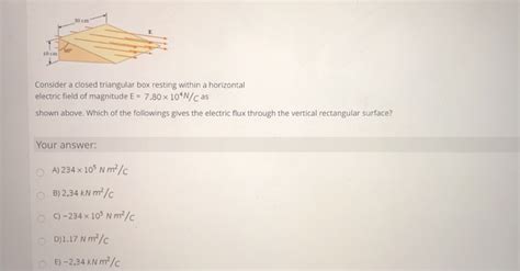 Solved Cm Consider A Closed Triangular Box Resting Within Chegg