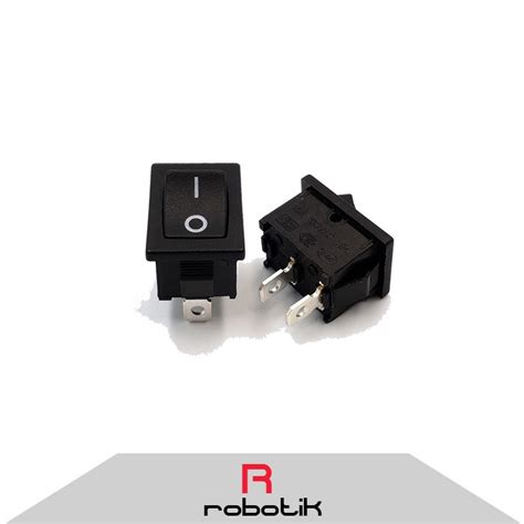 Jual Push Button On Off Rocker Switch Saklar Pin Segi Hitam Shopee Indonesia