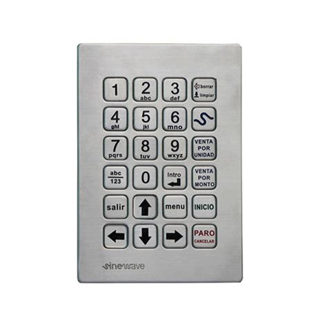 Factory Direct Industrial Grade Stainless Steel Outdoor Keypad B734