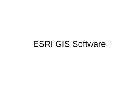 ppt esri gis software contents data types esri data model shapefiles raster data digital