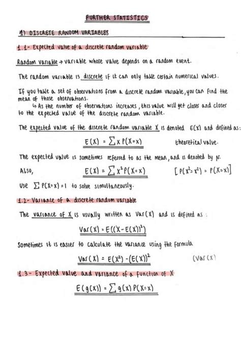Further Statistics 1 Edexcel A Level Further Mathematics Year 2