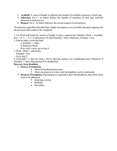 Deadlock Detection Pdf