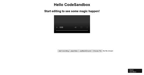 Virtual Background Record Forked Codesandbox