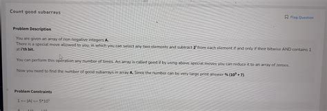 Problem Description You Are Given An Array Of Non