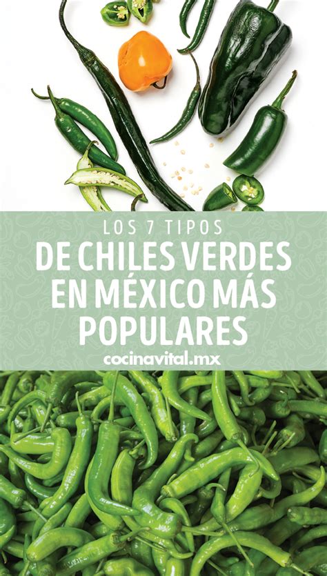 Los 7 Tipos De Chiles Verdes En México Más Populares Tipos De Chiles Chile Verde Recetas Con