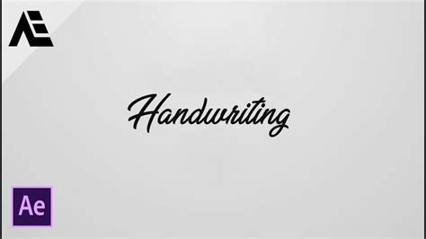 After Effects Tutorial How To Create Handwriting Text In After Effects After Effect Tutorial